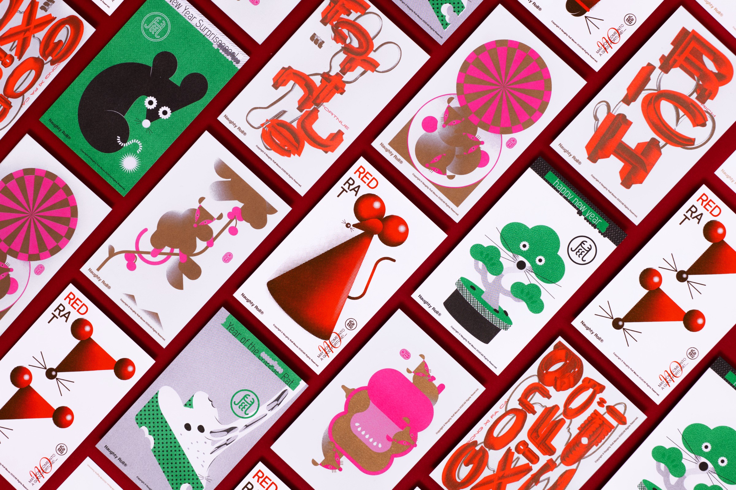 GOLDEN RAT POSTCARD SETS - indego design